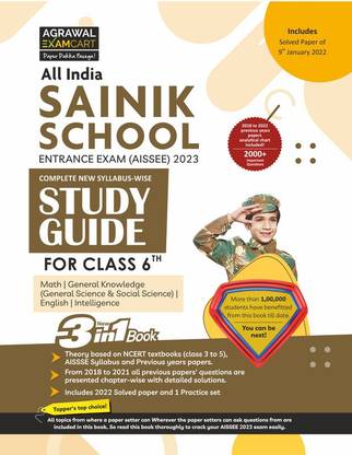(AISSEE) Sainik School Class 6 Complete Study Guide Book 2023 Entrance ...