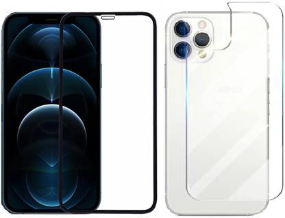 Casesily Front and Back Tempered Glass for iPhone 12 Pro Max Front 11D ...