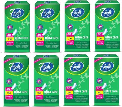7soft sanitary pads with cotton comfort (pack of 8) Sanitary Pad | Buy ...