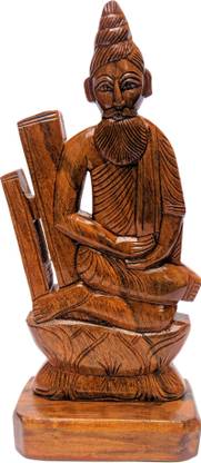 MN Krafts Wooden Baba Lokenath Statue for Home & Office Decor ...