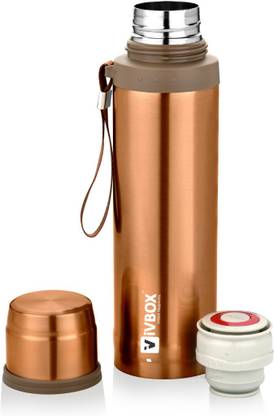 iVBOX ®Sports-750 Thermos Steel Push Button Lid Flask Hot & Cold 750 ml ...
