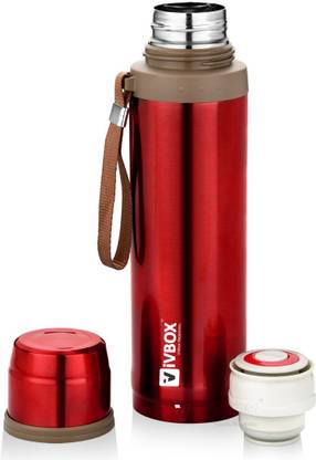 iVBOX ®Sports-750 Thermos Steel Push Button Lid Flask Hot & Cold 750 ml ...