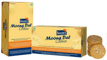 Dr. BHADRE'S 600gm Moong Dal Cookies| with Mix of Dry Fruits Khadi ...