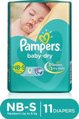 Pampers Taped Diapers - S - Buy 11 Pampers Cotton Tape Diapers ...