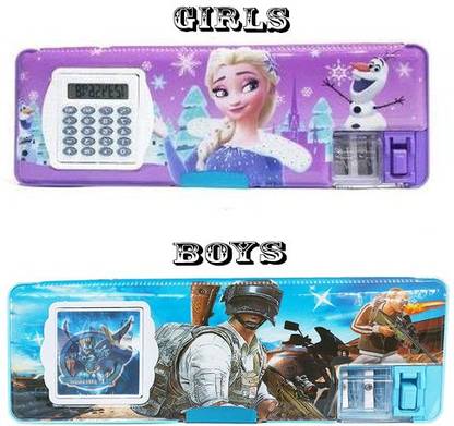 Flipkart.com | TOYVISION Pencil Box Calculator Dual Sharpener Kids ...