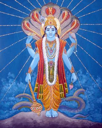Poster Vishnuji Ji sla1392 (Wall Poster, 13x19 Inches, Matte Paper ...