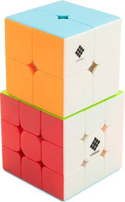 Cubelelo Drift 2x2 & 3x3 Cube Combo (Stickerless) Speedcube Highspeed ...
