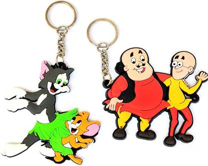 Meeko.com Motu patlu with tom & jerry bike key chain Key Chain Price in ...