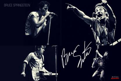 YAA - Bruce Springsteen Collage Poster (18inchx12inch) Photographic ...