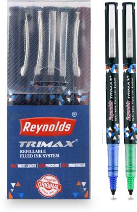 Reynolds Trimax Pens Pouch - Blue, Black, Red & Green Gel Pen - Buy ...