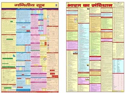 (PACK OF 2) CONSTITUTION OF INDIA(SAMVIDHAN) AND MATHEMATICS FORMULAE ...