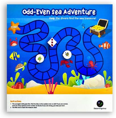 ilearnngrow Odd Even Adventure Game Board Game Accessories Board Game ...