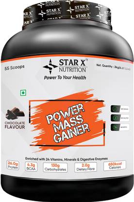 Star X nutrition Power Mass Gainer Weight Gainers/Mass Gainers Price in ...