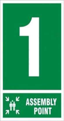 RLDigitalUnits 1 Assembly Point Sign Emergency Sign Price in India ...