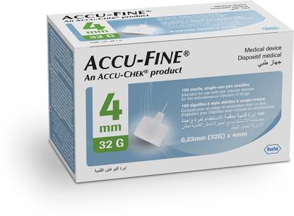 ACCU-CHEK Accu-Fine Insulin Pen Needles – Pack of 100 – (32G) * 4mm ...