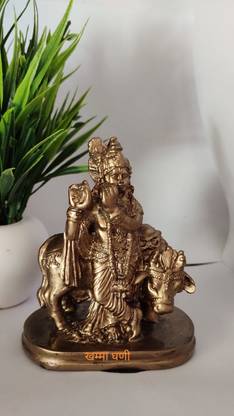 Khamma Ghanni Handicrafts Antique Look Polyresin (Cold Cast) Krishna ...