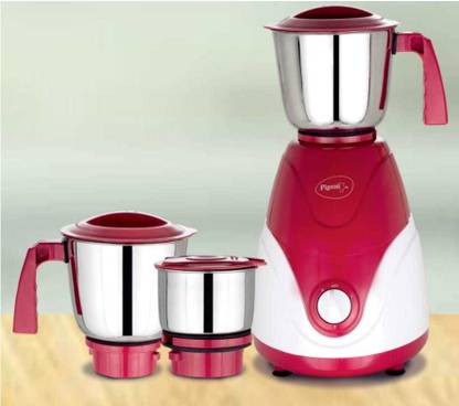 Pigeon Omega Mixer Grinder 14900 750 Mixer Grinder (3 Jars, Multicolor ...