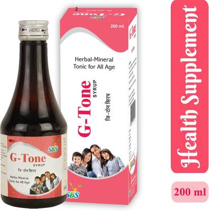 SBS Herbal G-Tone Syrup (200 ml) Pack of 1 Price in India - Buy SBS ...