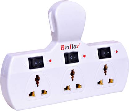 Brillar Multiplug with Individual Switches, Indicators & Protection ...