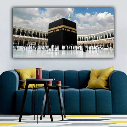 The seven colours beautiful kaaba mecca mosque al haram canvas ...