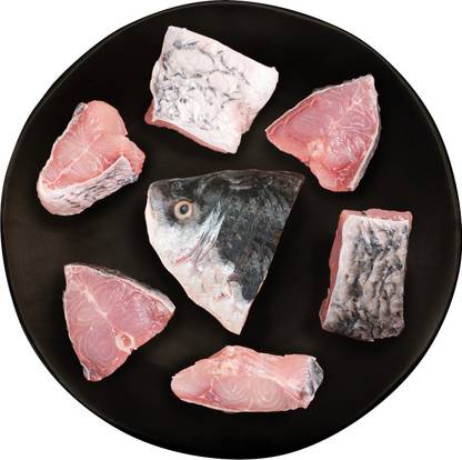 The Good Fish Co. Catla Bengali Curry Cut Fish with Head & Tail Bengal ...