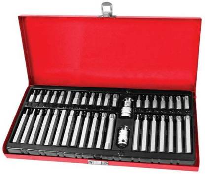 Inditrust 40pc Torx Star Spline Hex Allen Key bit Set 3/8 & 1/2 Drive ...