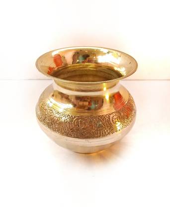 Flipkart.com | ssb Pure Pital Kalash/Lota for Pooja (100 gm) | Kalash ...
