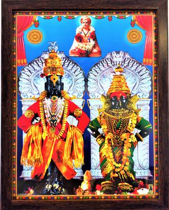shreya arts frame wth glass Vitthal Rukmini Photo Religious Frame Price ...