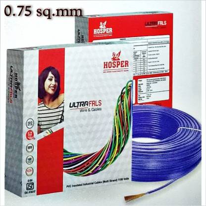 Hosper FR PVC 0.75SQMM 1 sq/mm Red, Green, Yellow, Blue 90 m Wire Price ...