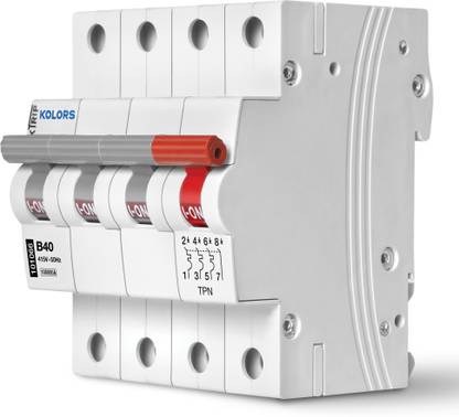 KOLORS Kwiktrip MCB 10KA, 63A, B - CURVE, TPN (TRIPLE POLE + NEUTRAL) 201068 MCB Price in India ...