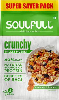 Tata Soulfull Crunchy Millet Muesli Pouch Price in India - Buy Tata ...