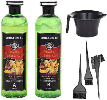 URBANMAC Fruit Vinegar Gel Based Hair Color , Black - Price in India ...