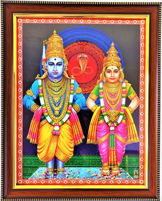 shreya arts frame wth glass Vitthal Rukmini photo Religious Frame Price ...