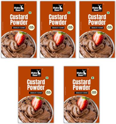 Blakedeer Custard Powder Chocolate Flavour Combo, 500g Custard Powder ...