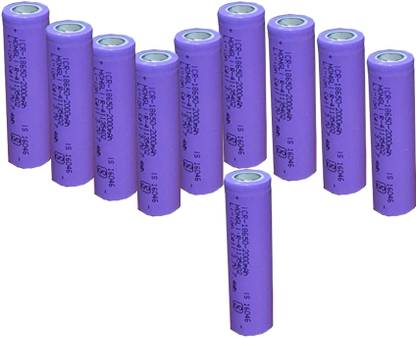 Hongli 3.7 Volt Rechargeable Lithium ion Cell 2000 mah ( (Pack of 10 ...