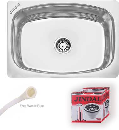 Jindal steel indal Stainless Steel Sink 24 X 18 X 9 Inches (4 kg) with ...