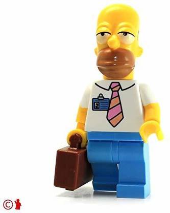 LEGO Simpsons Minifigure - Homer Simpson (Power Plant Version with ...