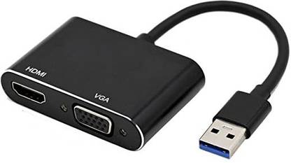 Etzin USB to HDMI VGA Adapter, USB3.0 to VGA HDMI Adapter Converter ...