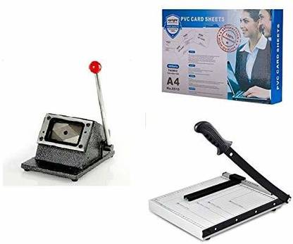 verena Combo of PVC ID Card Dragon Sheet, A4 Sheet Cutter and ID Card ...