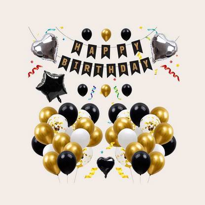 Gubbara King Black&Gold Balloon Price in India - Buy Gubbara King Black ...