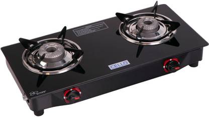 cello Gem 2 Burner Glass Manual Gas Stove Price in India - Buy cello ...