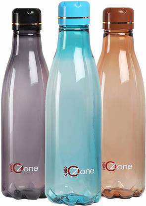 cello Ozone 1 Litre, Water Bottle, Multicolor, Set of 3 1000 ml Bottle ...