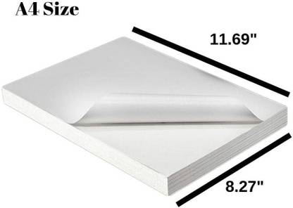 greencom Clear Sticker Paper Glossy Waterproof - Printable Transparent ...