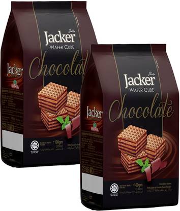 Jacker Wafer Cube Pack in Chocolate Flavor 100g, (Pack of 2) Wafers Price in India - Buy Jacker ...