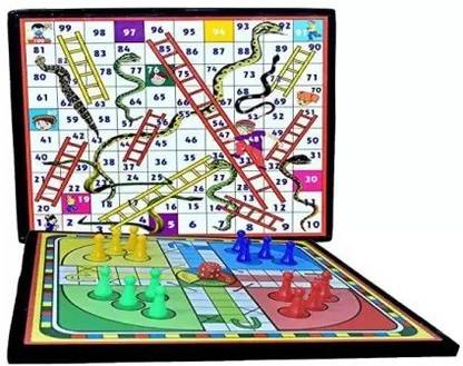 HHS SPORTS Ludo and Snake Ladder Game Boards with Dice & Tokens ...