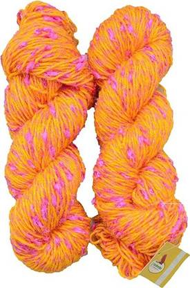 JEFFY Vardhman Veronica Wool Hank Hand Knitting Wool /Yarn, Pale Pink ...