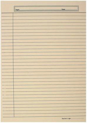 Flipkart.com | KRASHTIC A4 Size Ruled Project Sheet 90 GSM One Side ...