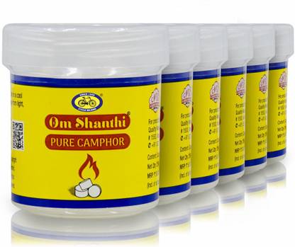 Cycle Om Shanthi Pure Camphor - 100% Pure (Pack of 6) Price in India ...