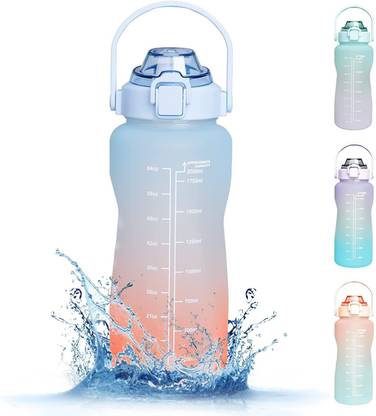 Laxvila 2 Litre Drinking Water Bottle with Motivational Time Marker ...