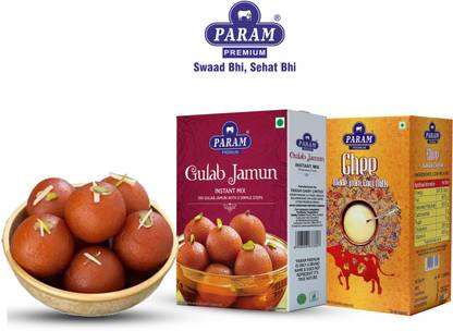 PARAM Cow Ghee 500ml with Instant Gulab Jamun | Indian Desert and ...